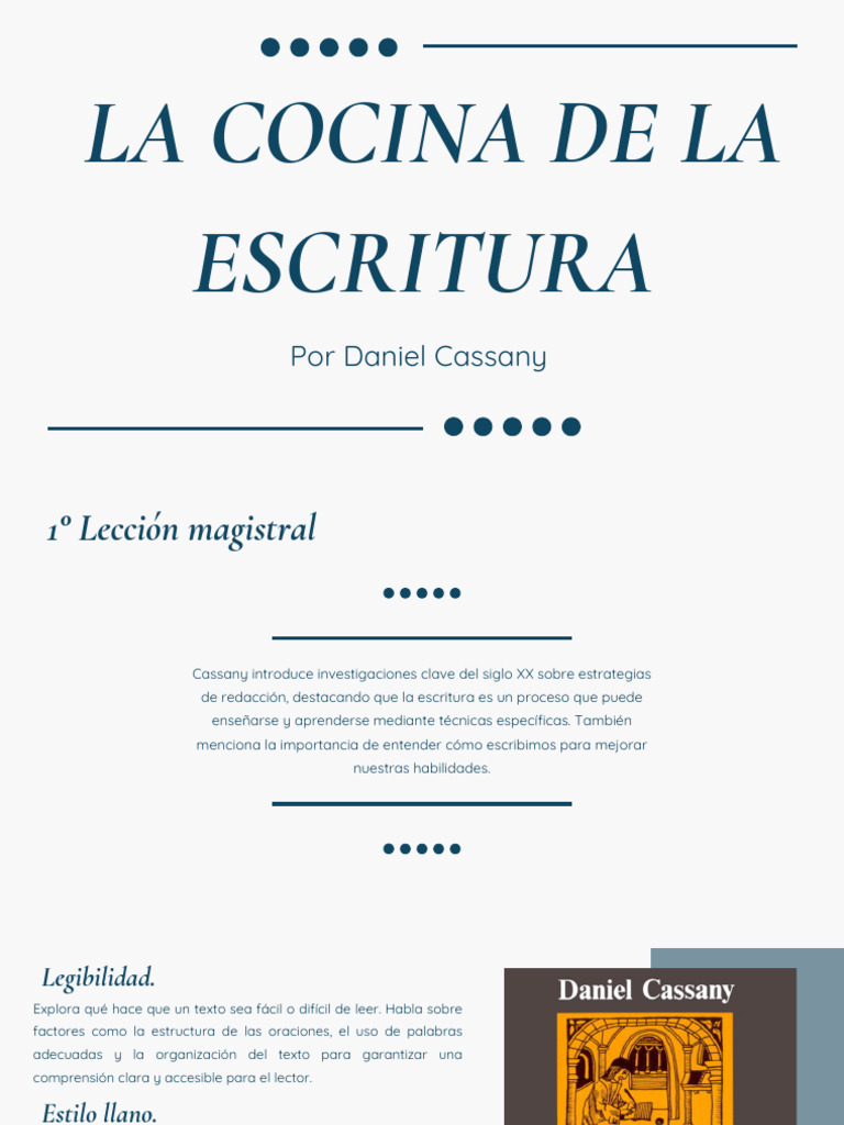 La Cocina de La Escritura. | PDF | Escritura | Puntuación