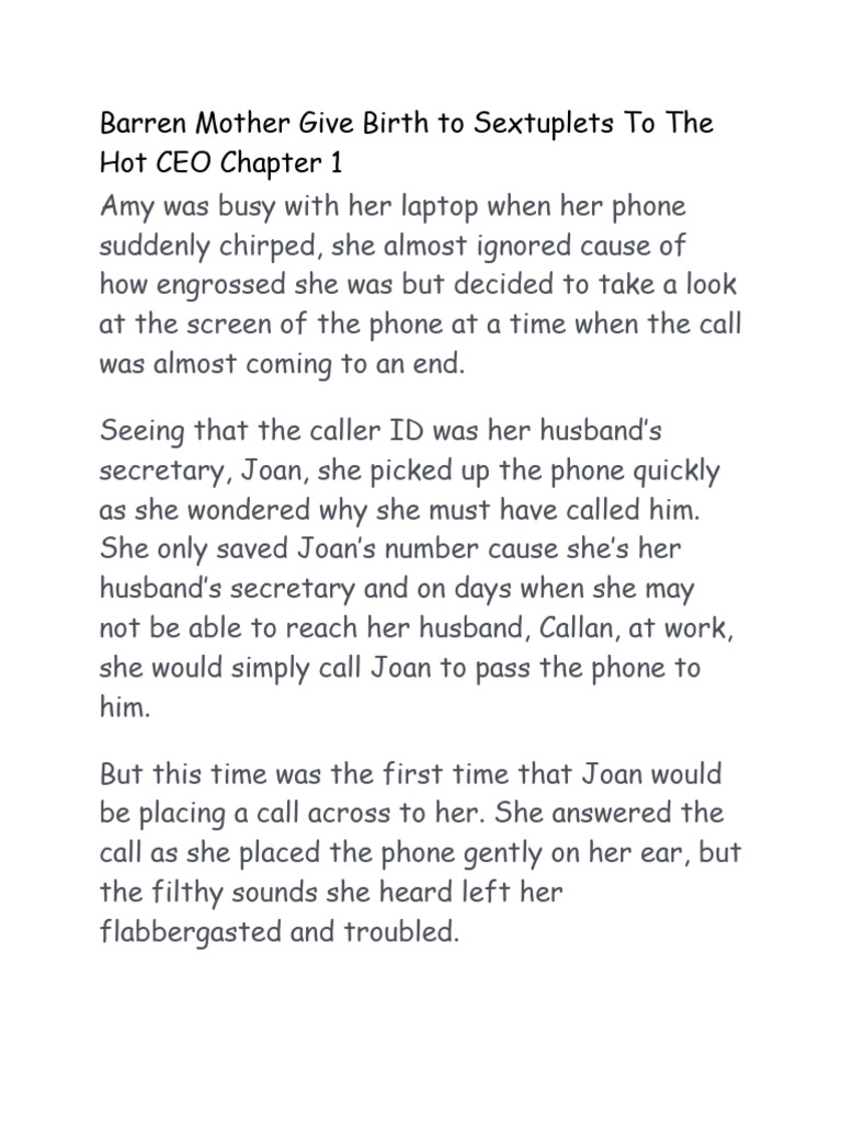 Barren Mother Give Birth Chapter 1-292 | PDF