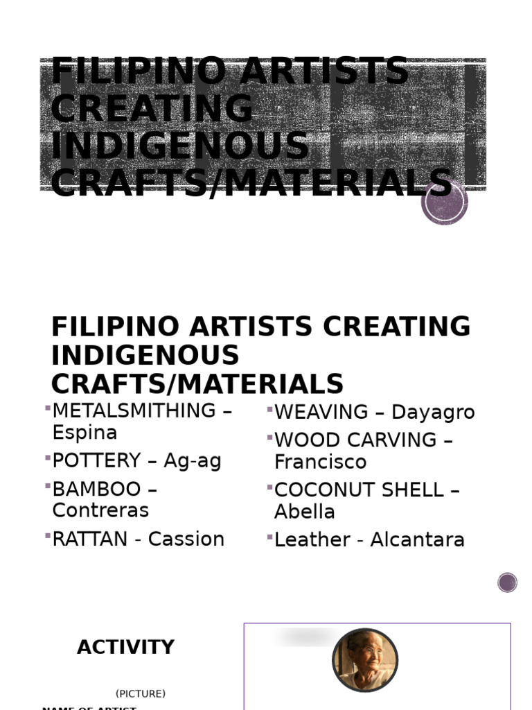 Filipino Artisans and Their Crafts | PDF