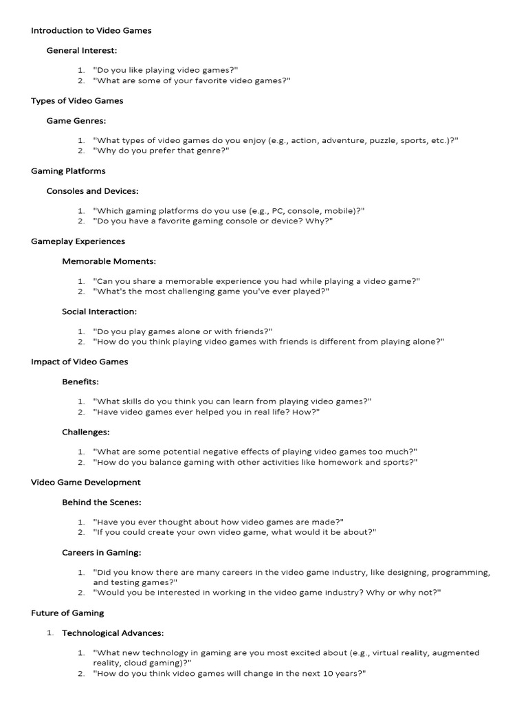 Exploring Video Games: Genres, Impact, and Careers | PDF