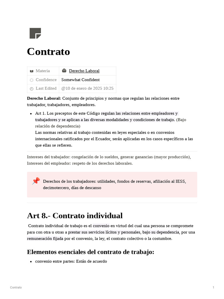 Contrato Laboral | PDF | Derecho laboral | Salario