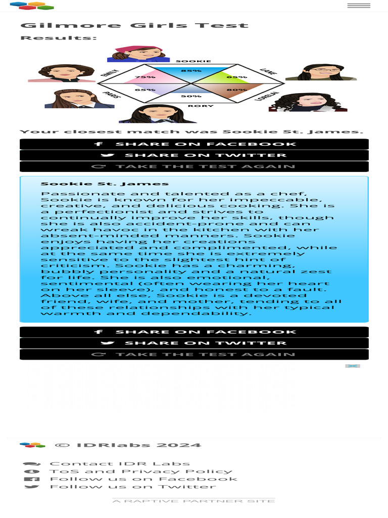 Gilmore Girls Test | PDF