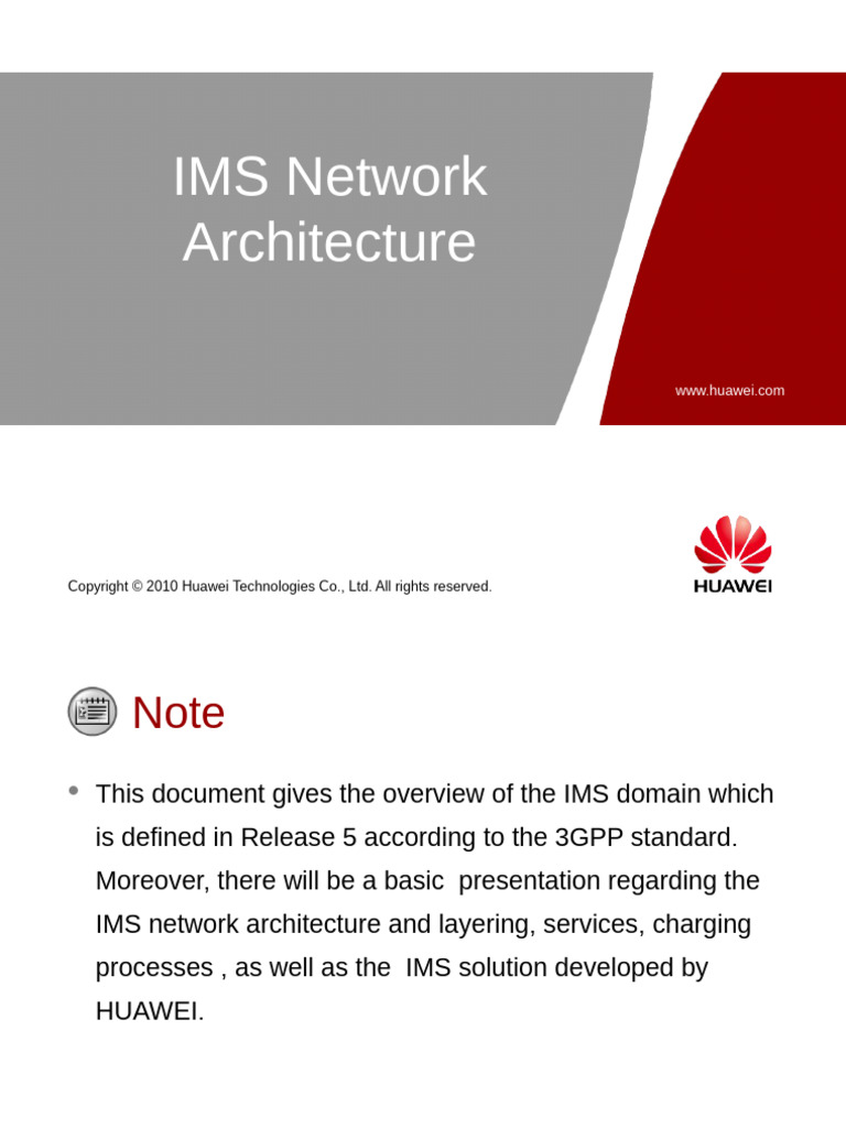 IMS Network Architecture | PDF | Ip Multimedia Subsystem | Session Initiation Protocol