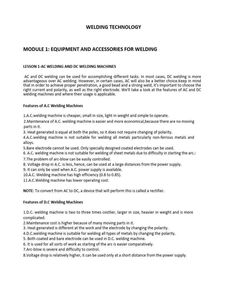 Welding Technology | PDF | Welding | Construction