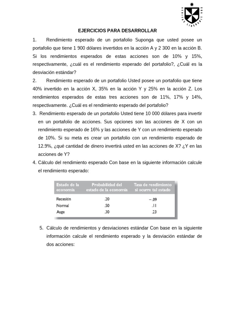 Tarea 1. - Ejercicios para Desarrollar | PDF