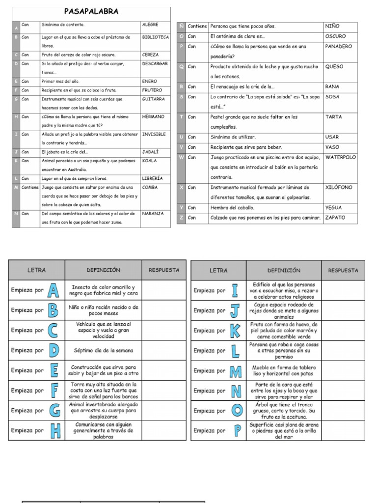 Pasapalabra | PDF