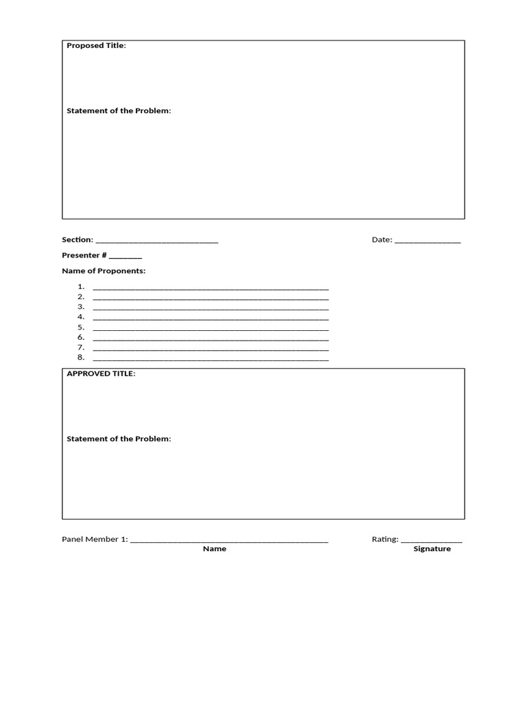 Proposal Application Form 2024 | PDF