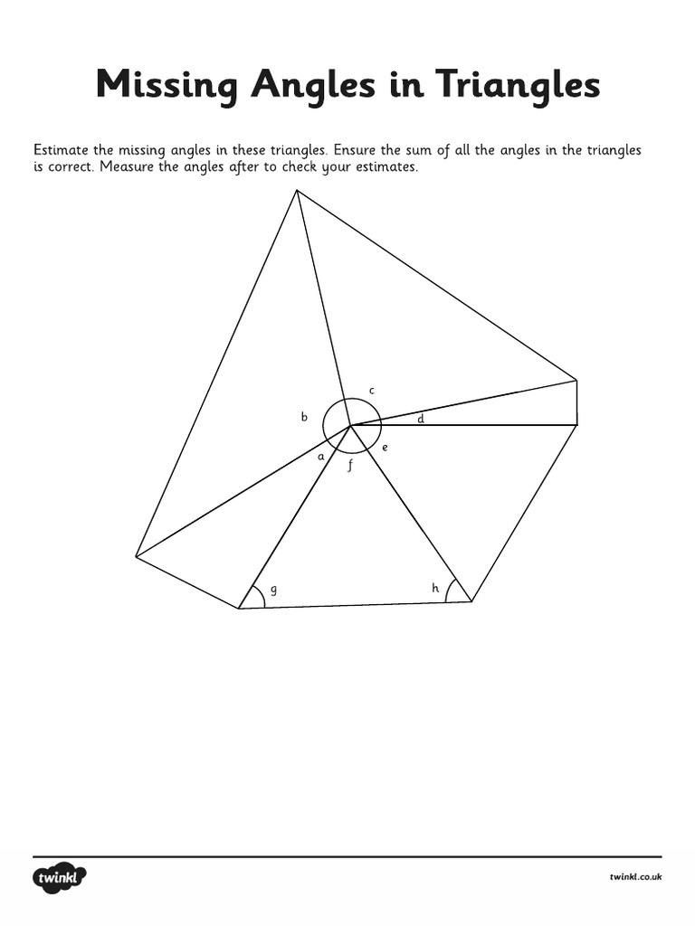 T2 M 1612 Calculating Missing Angles in Triangles | PDF