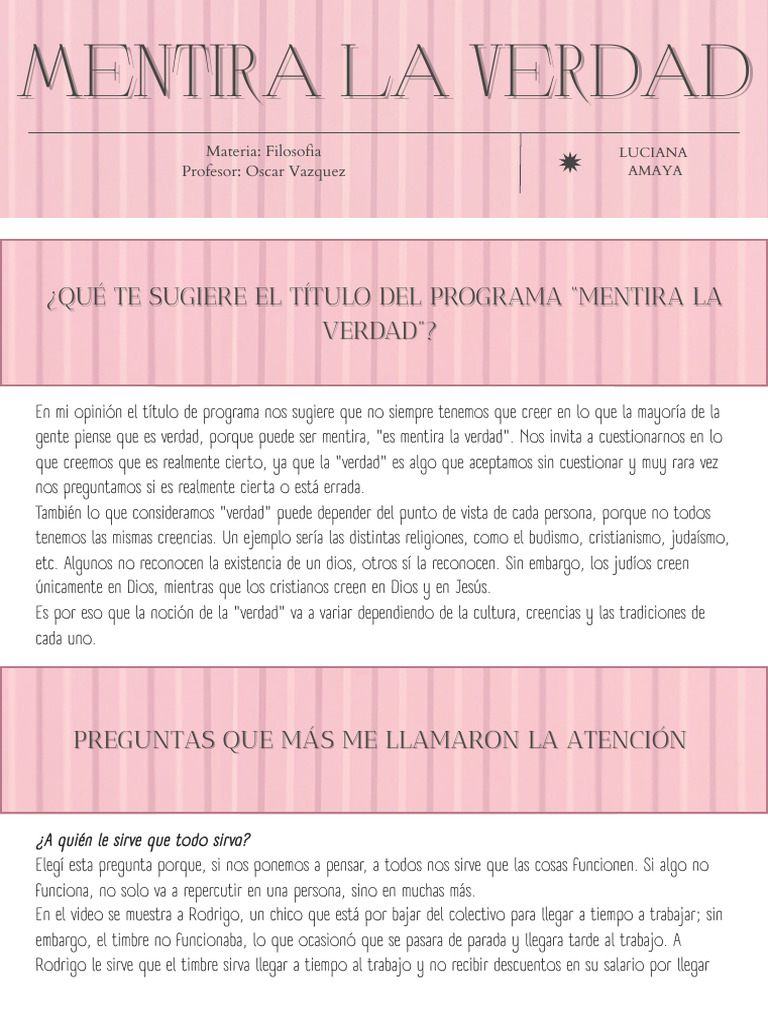 La Verdad y su Subjetividad en Filosofía | PDF | Platón | Verdad