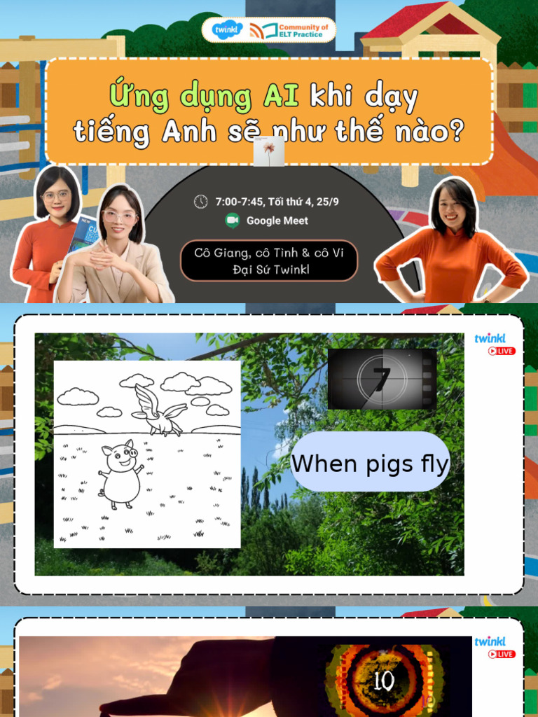 Twinkl Webinar - Practical Uses of AI in EFL Presentation | PDF