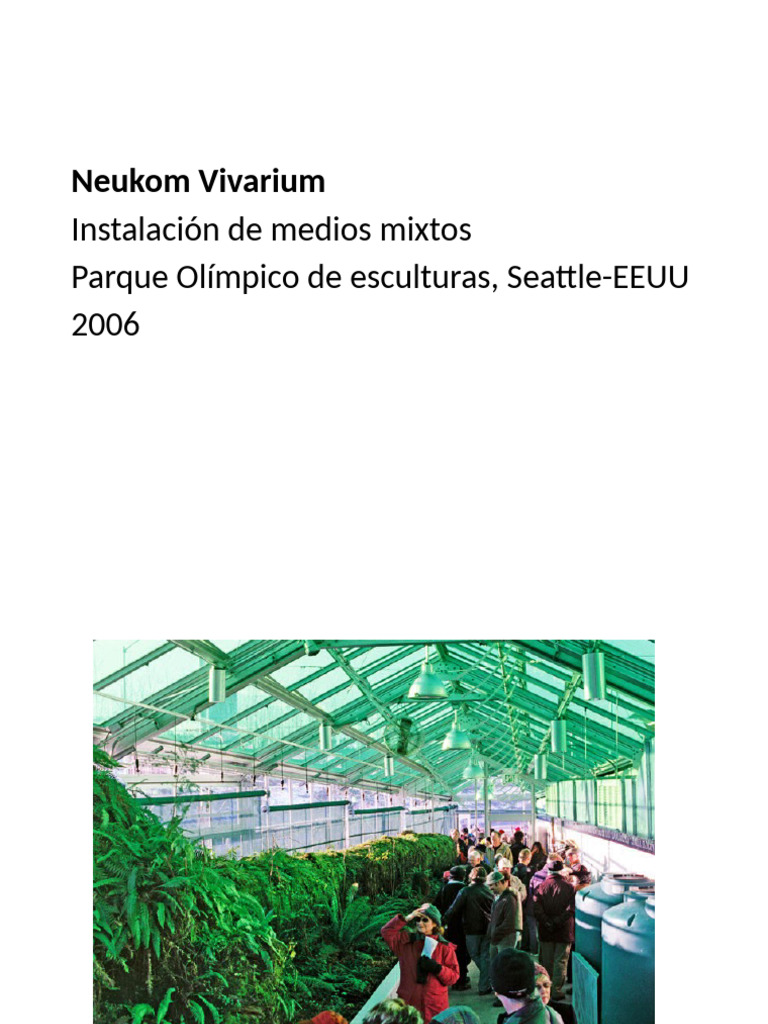 Neukom Vivarium de Mark Dion | PDF