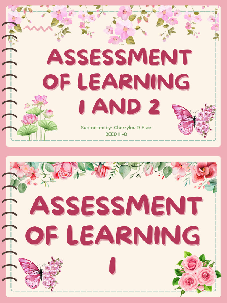Assessment of Learning 1 and 2 | PDF | Educational Assessment ...