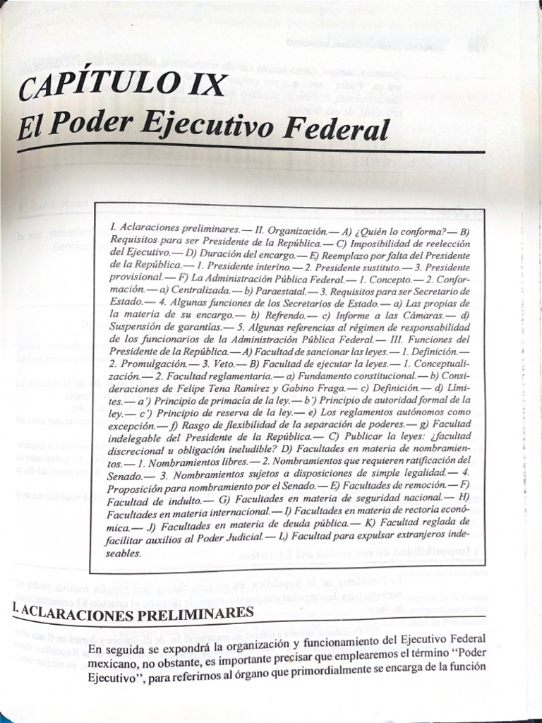 Capítulo 9 Derecho Constitucional Mexicano | PDF