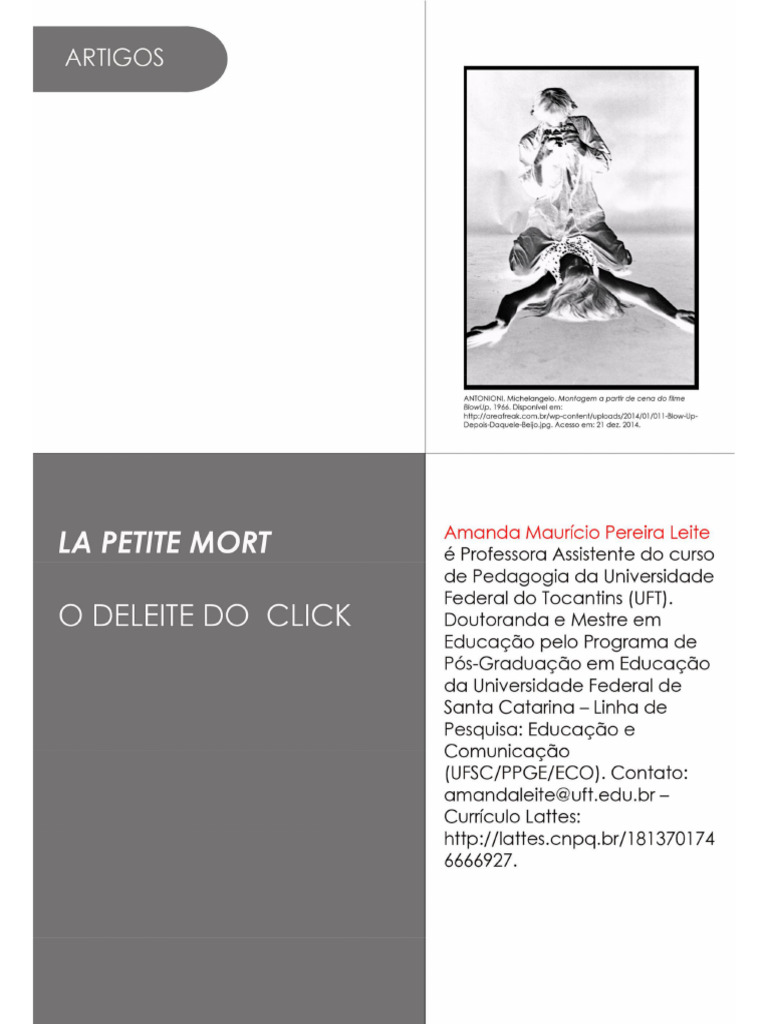 O Deleite Do Click - Amandaleite | PDF