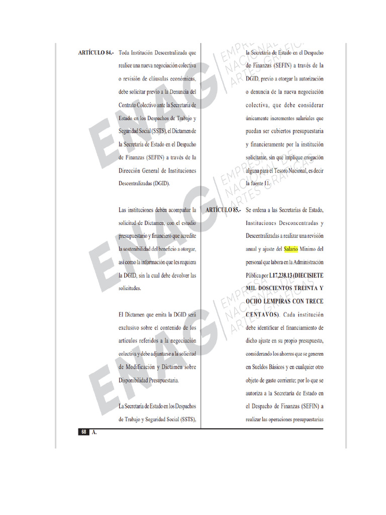 Salario Minimo 2025 disposiciones | PDF