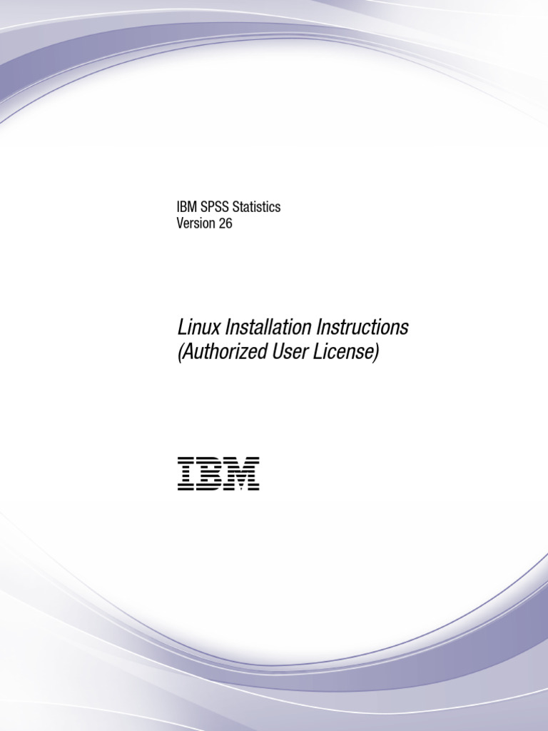 Authorized User License Installation Instructions Linux | PDF | Spss | Directory (Computing)