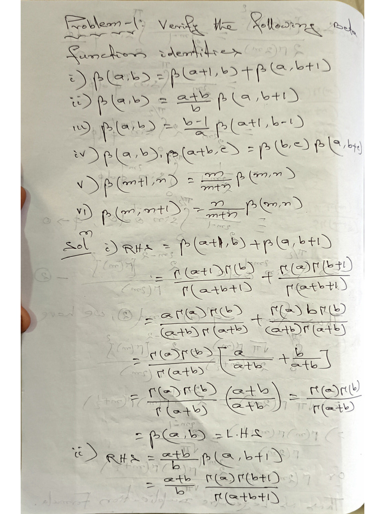 Beta Gamma Problem | PDF