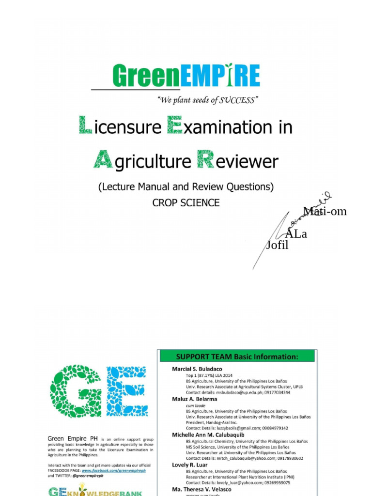 Part - 1 Crop Science - Green Empire | PDF