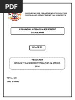 Geography Grade 11 Research Task 2023 | PDF