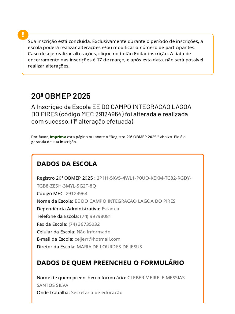Obmep - 20ª Obmep 2025 (1) | PDF