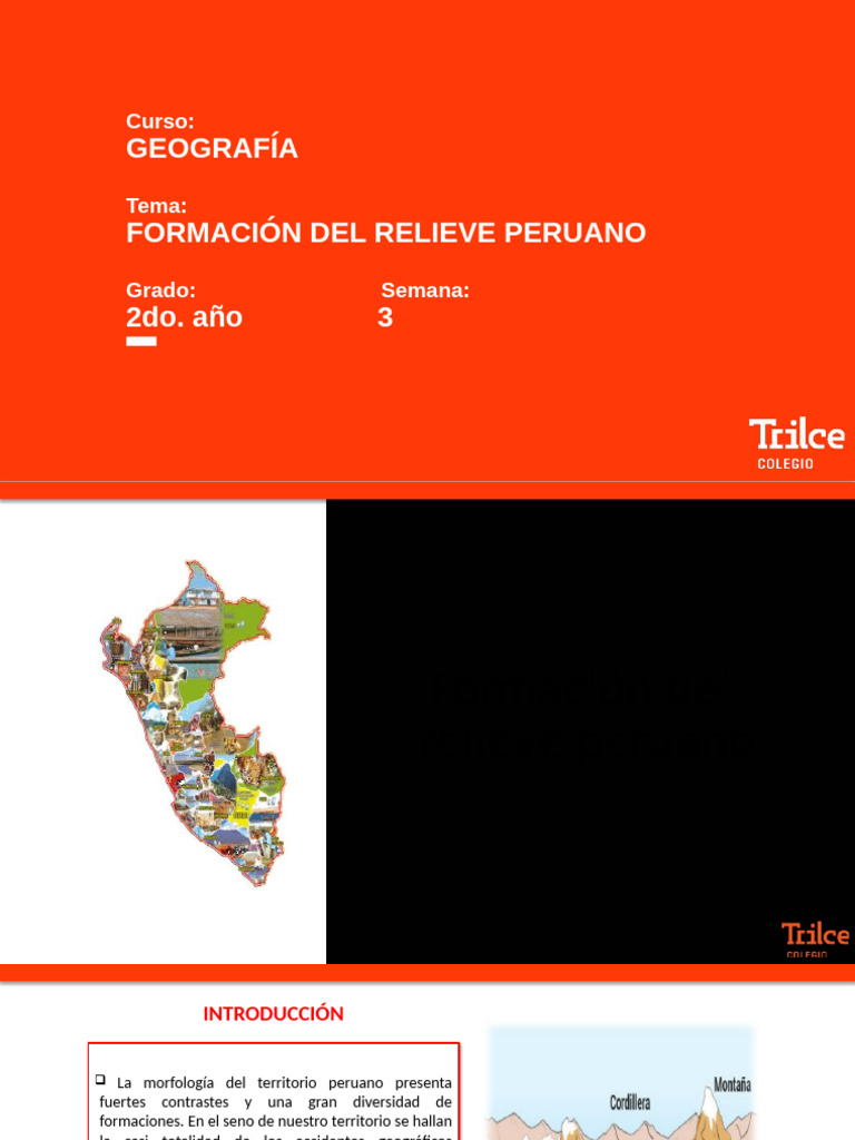 GF-2do-Formación Del Relieve Peruano | PDF | Temblores | Terreno