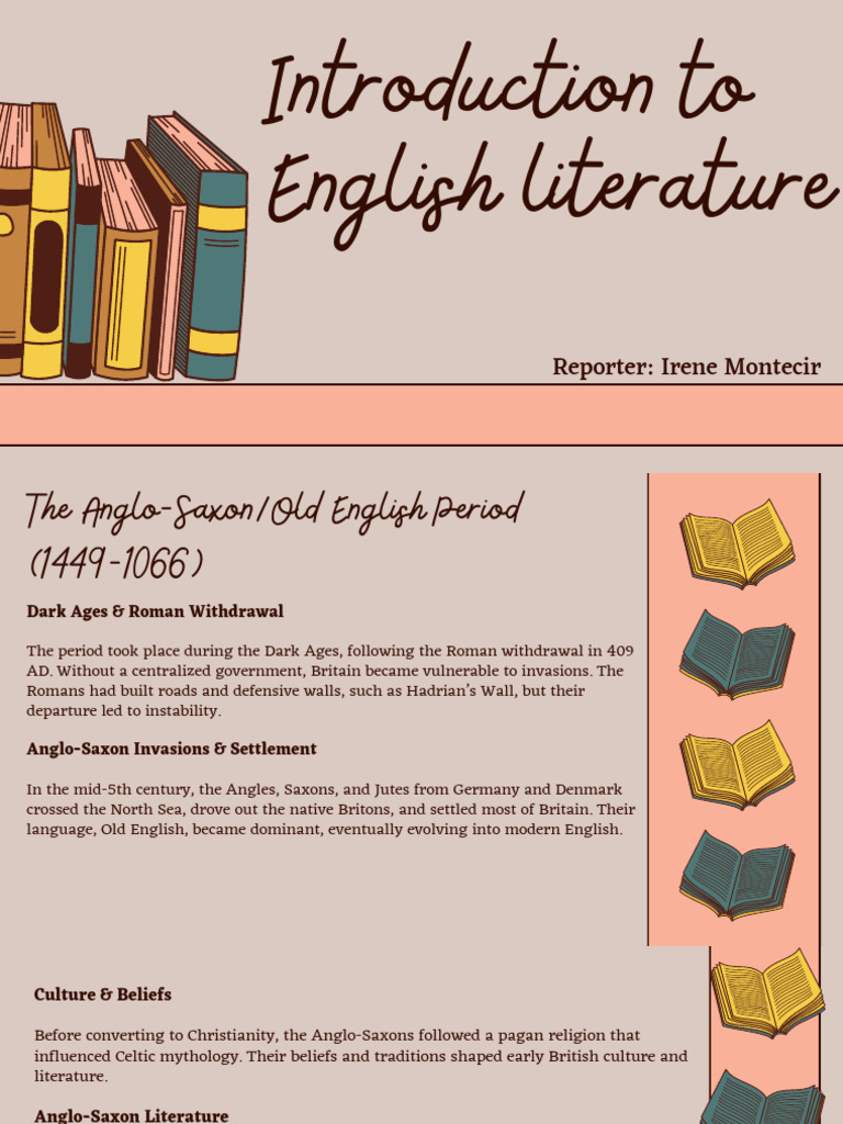 Introduction to English Literature | PDF | Anglo Saxons | English ...