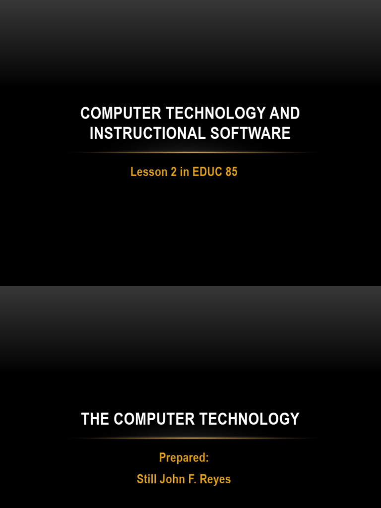 2.1 The Computer Technology | PDF | Information | Teachers