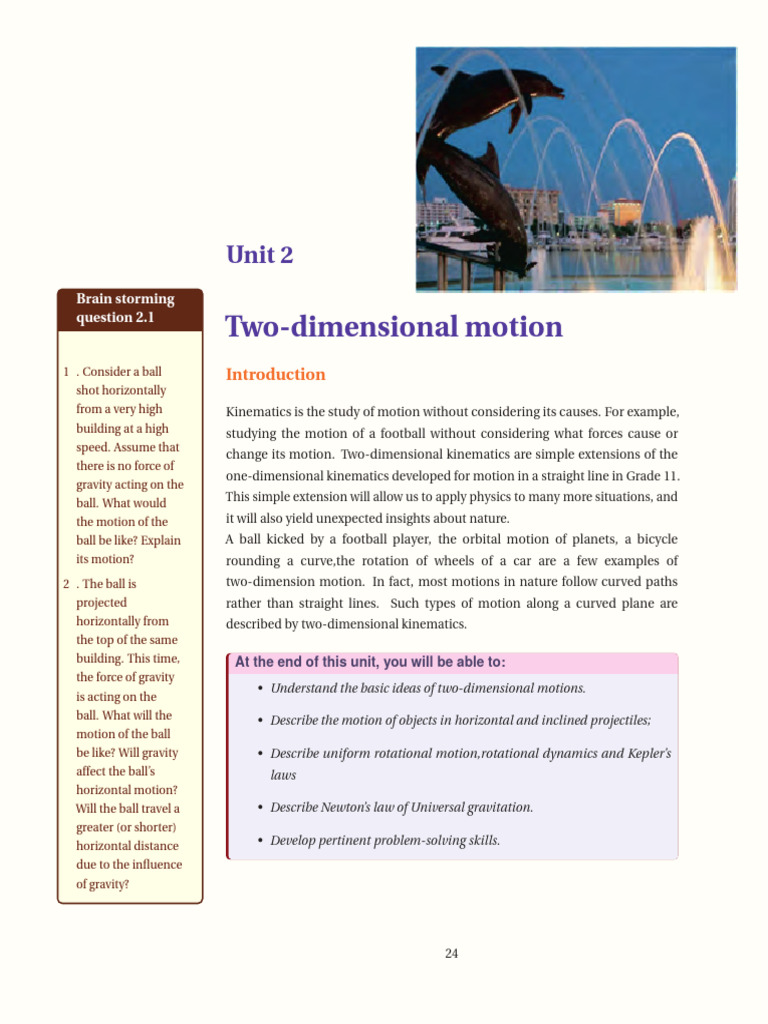 G12-Physics-STB-2023 Unit 2 | PDF | Rotation Around A Fixed Axis | Rotation