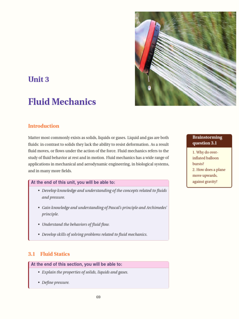 G12-Physics-STB-2023 Unit 3 | PDF | Pressure | Density