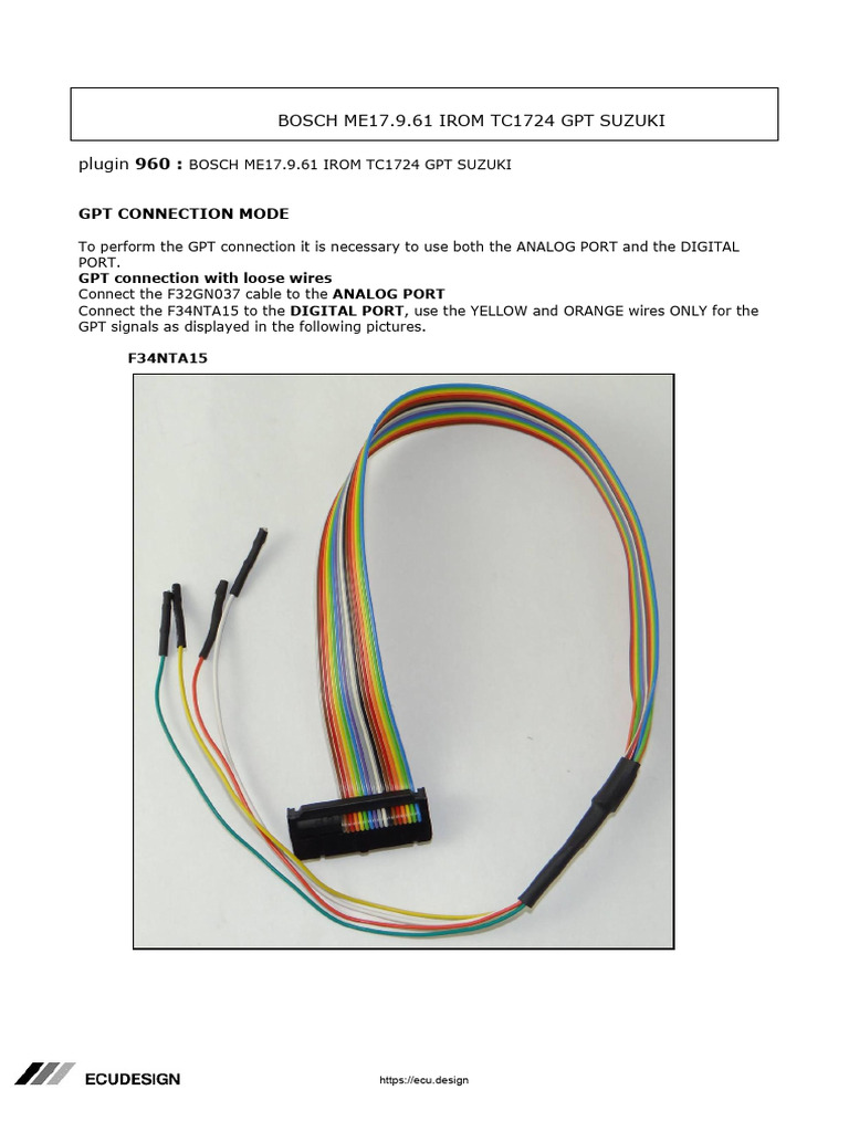 ME17.9.61 ECU Connection Guide | PDF