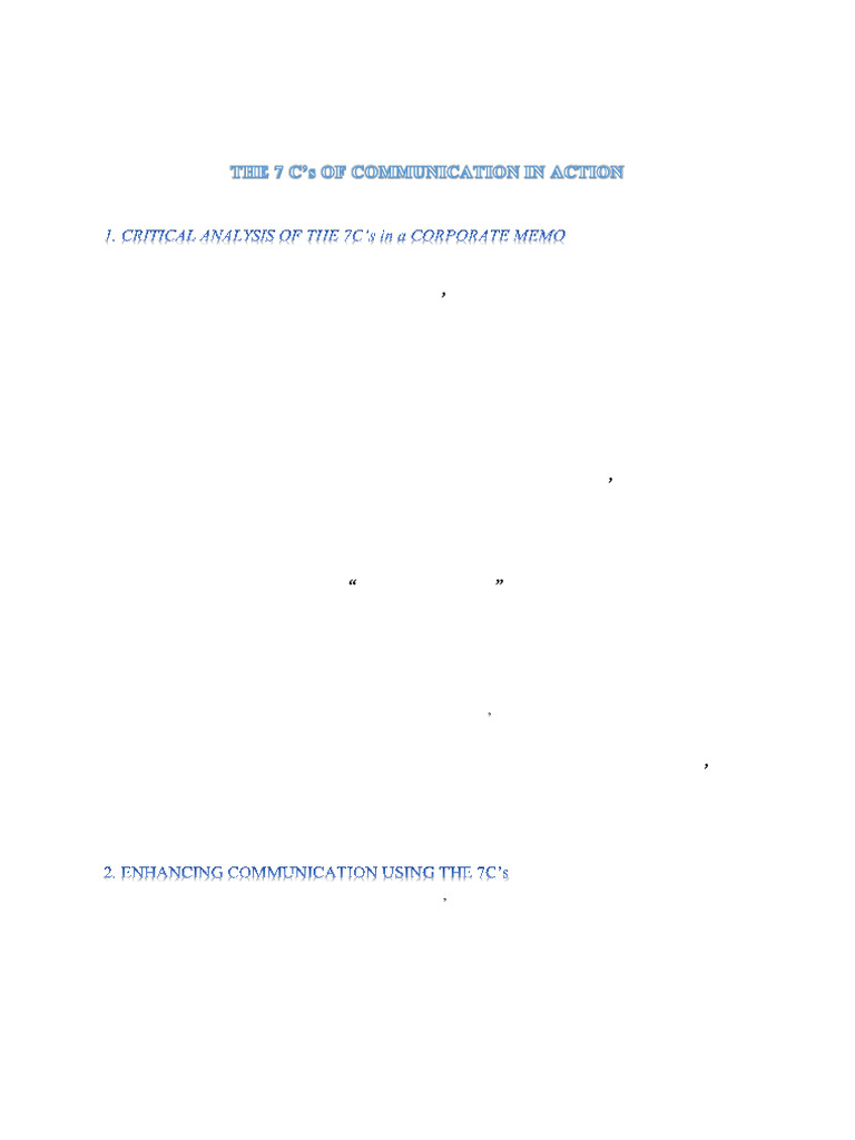 Inda Ik 7cs of Communication in Action | PDF | Communication | Human Communication