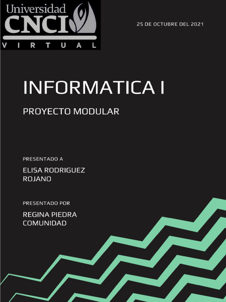 Proyecto Modular INFORMATICA 1 | PDF | Seguridad | La seguridad informática