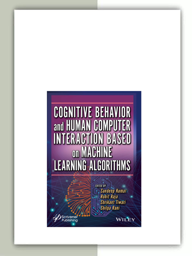 Cognitive Behavior and Human Computer Interaction Based On Machine Learning Algorithms Sandeep ...