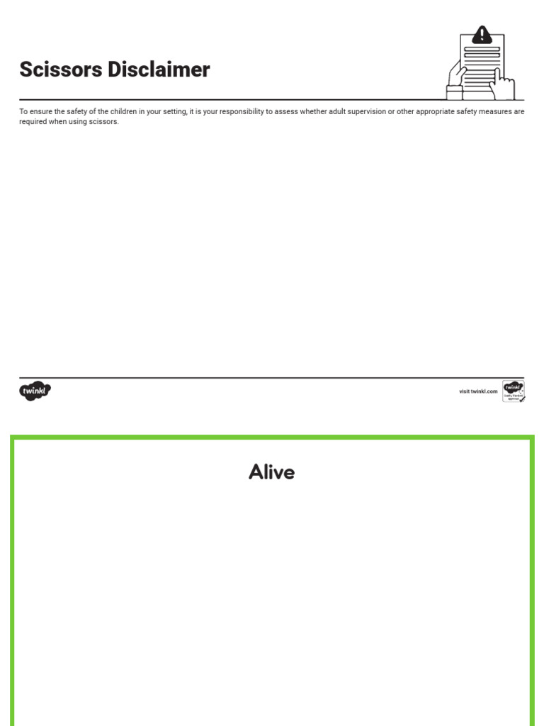 Alive, Once Alive, or Never Alive Sorting Cards Activity | PDF