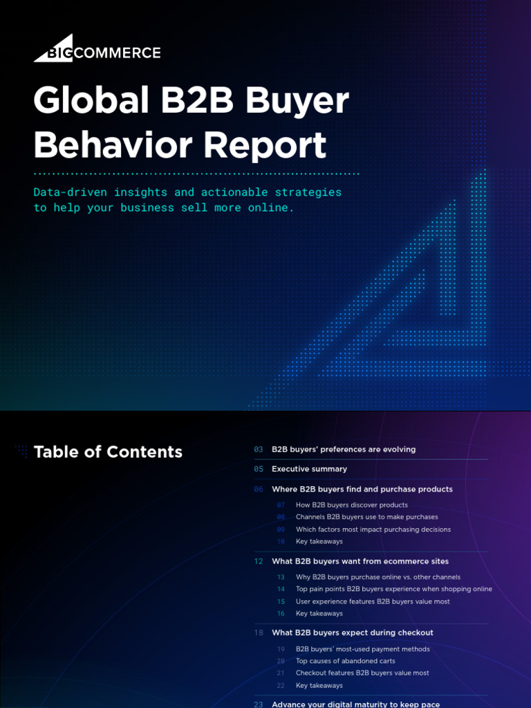 Global B2B Buyer Behavior | PDF | E Commerce | Pricing