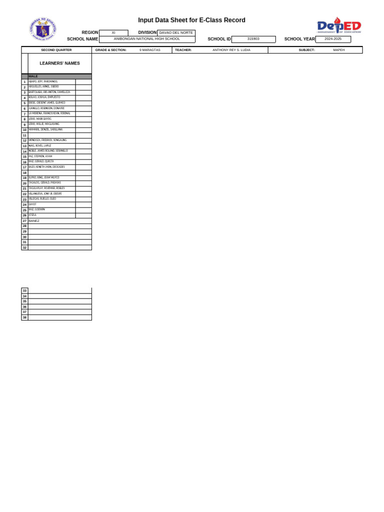 Grade 9 Maragtas - Mapeh 3RD Quarter | PDF