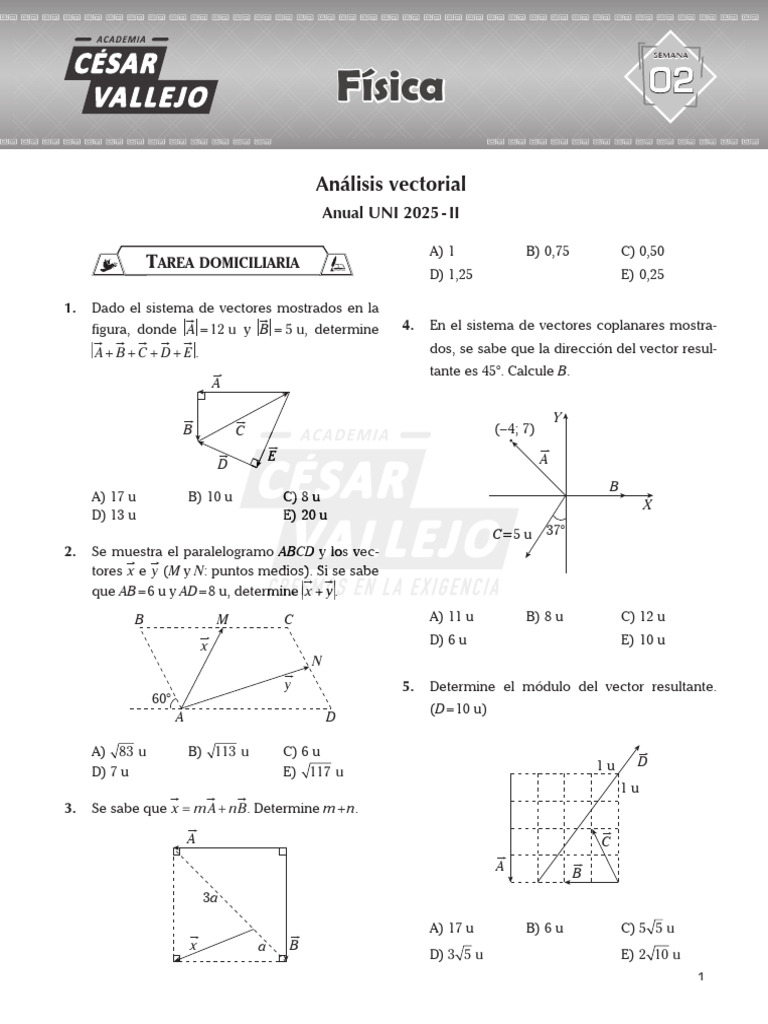 FI ACV Dom Sem02 | PDF | Geometria clasica | Cálculo multivariable