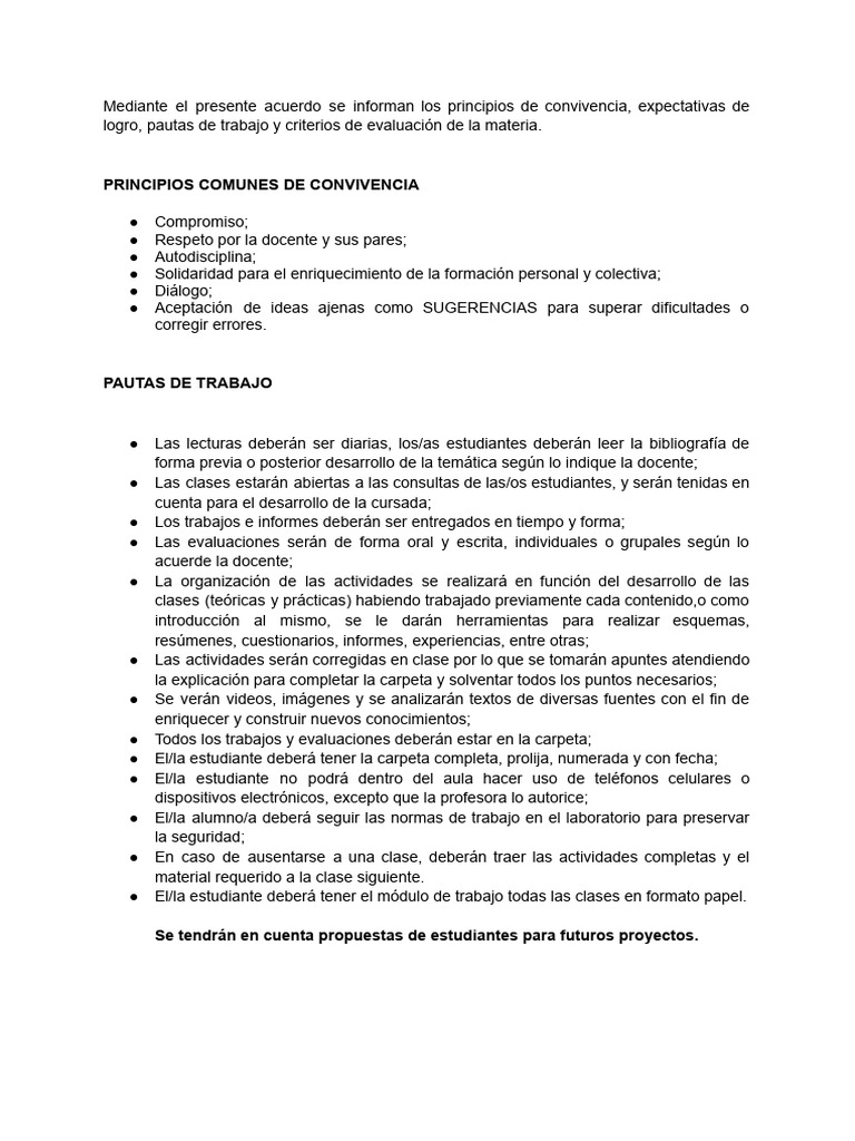 PAUTAS_DE_TRABAJO | PDF | Laboratorios | Aprendizaje