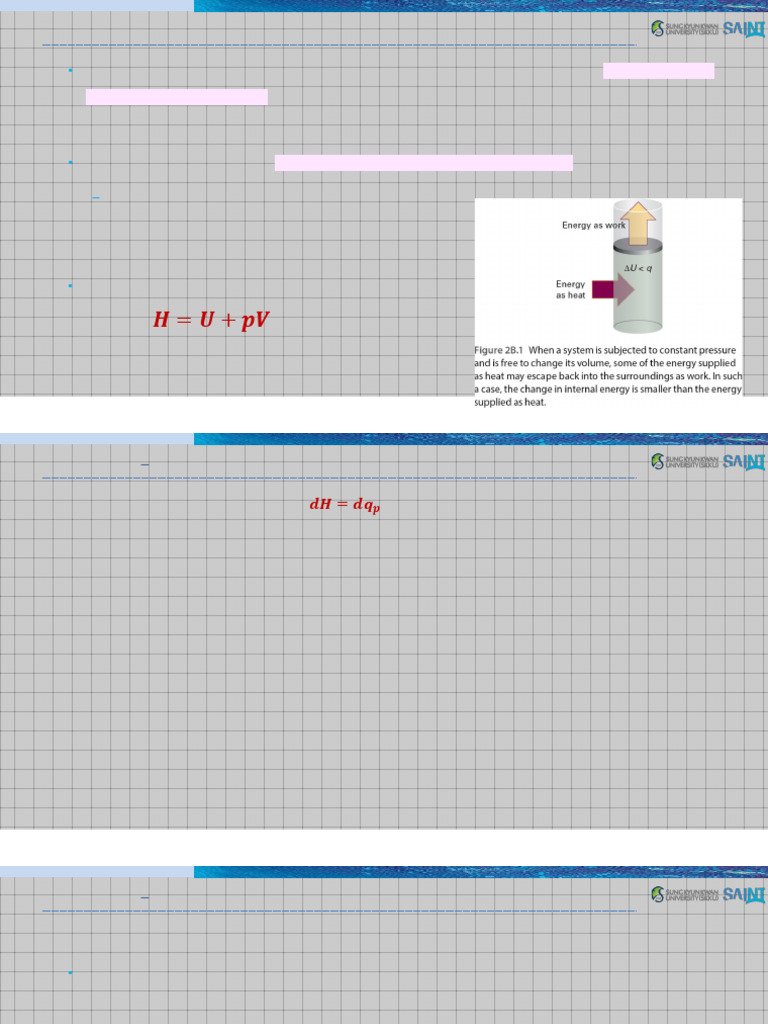 02 Chap2 The First Law B Enthalpy C Thermochemistry | PDF | Heat | Enthalpy