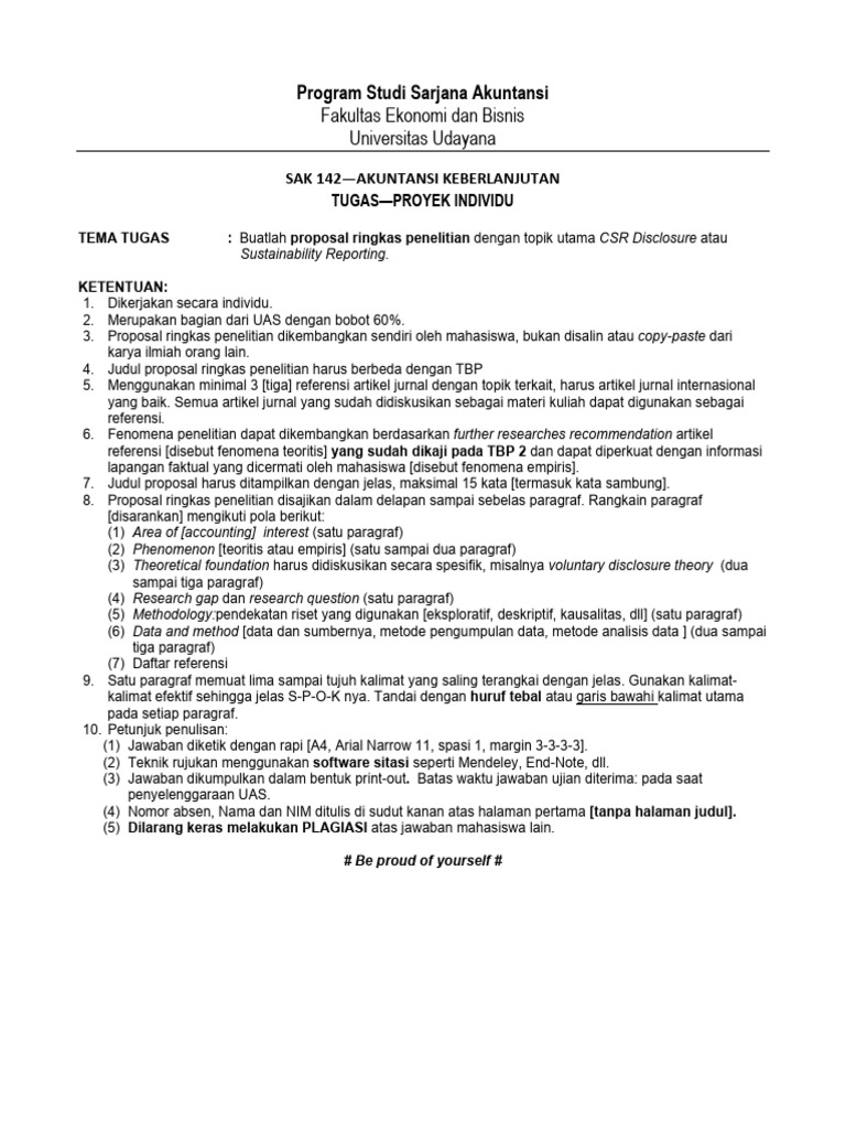 16 - UAS - Proyek Individu | PDF