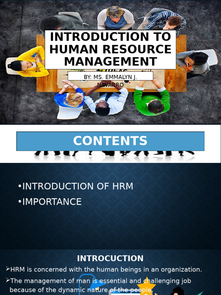 Introduction To Human Resource Management | PDF