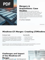 L&T Mindtree Case Study | PDF | Mergers And Acquisitions | Takeover