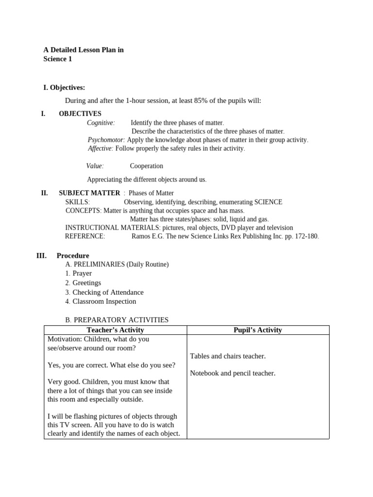 Science 1 - Phases of Matter | PDF | Matter | Gases