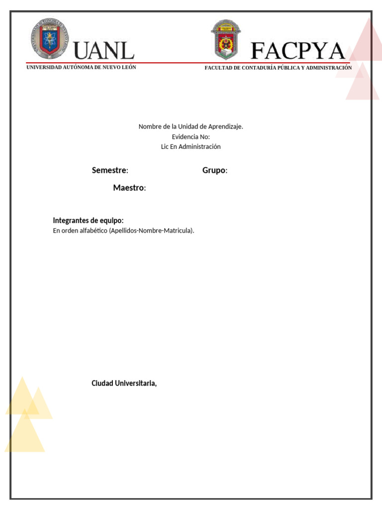 Portada con Logo para Unidad de Aprendizaje | PDF