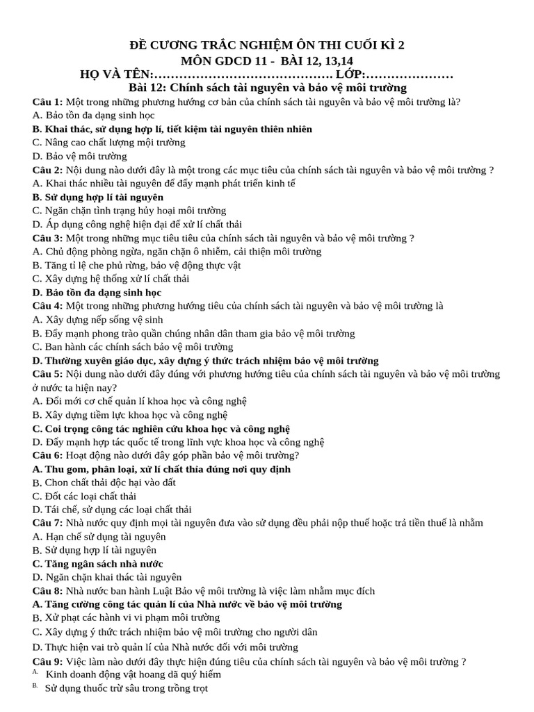 TN-GDCD-mới- | PDF