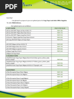 Pricelist Printing | PDF | Office Work | Computing