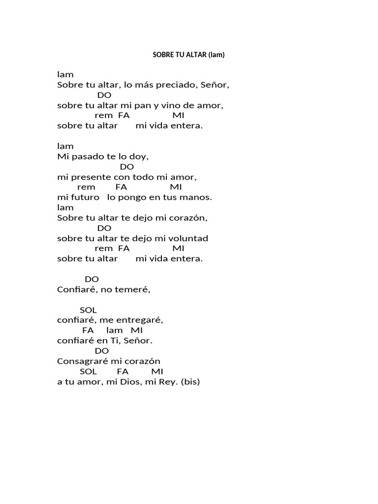 Sobre Tu Altar | PDF | María, madre de Jesús | Amor