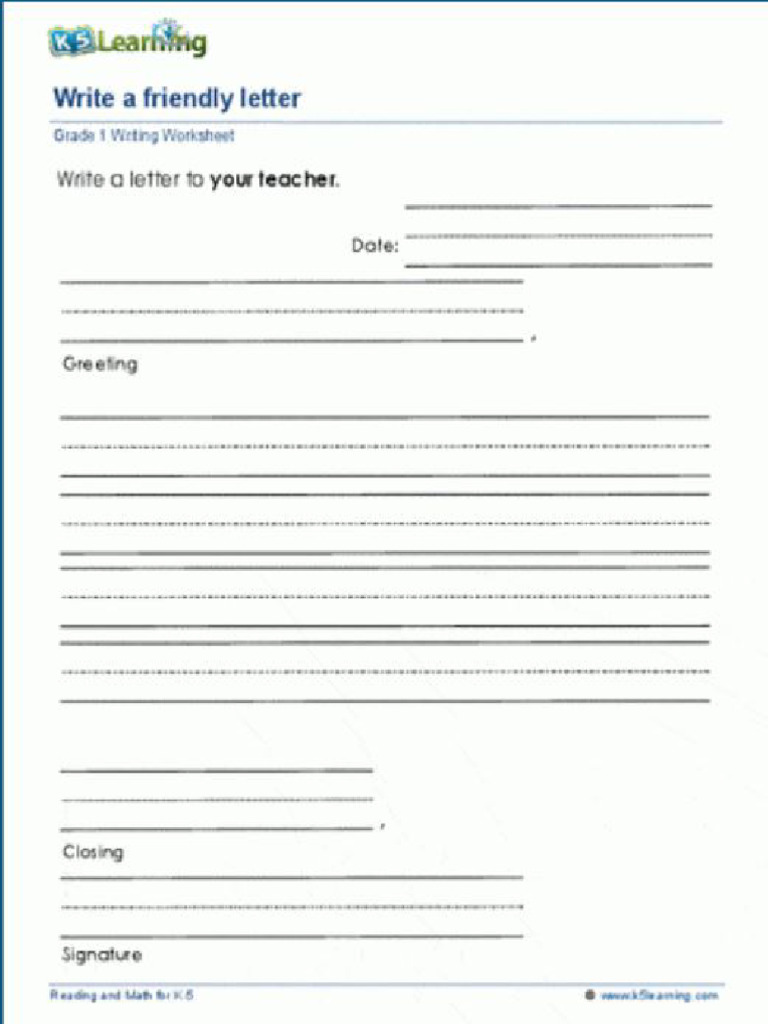Letter Writing (Exercise) | PDF