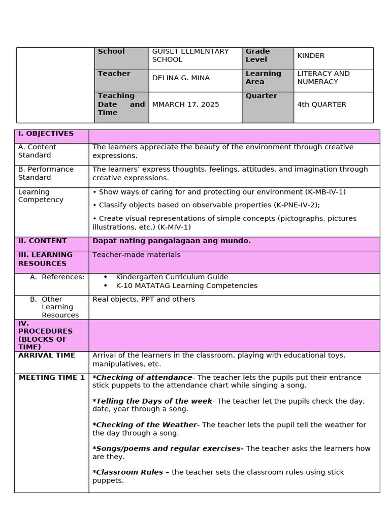 FINALCOT4THKinder-Matatag-Lesson-Plan-WITH INDICATORS AND ANNOTATIONS ...