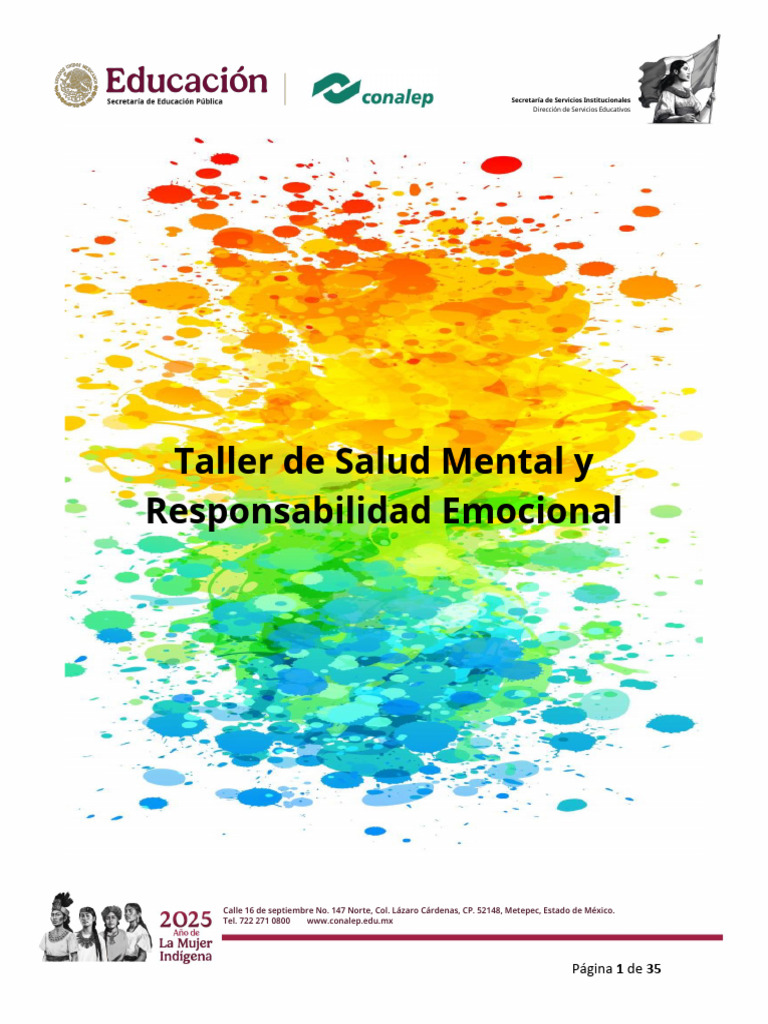 Cuadernillo - Salud Mental - Responsabilidad Emocional (Est) | PDF | Las emociones ...